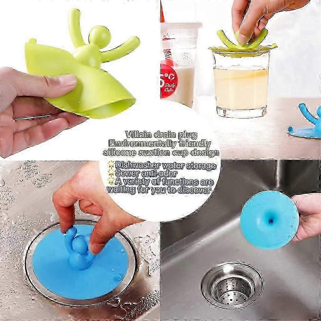 3Pcs Silicone Drain Stopper,Universal Bathtub Drain Stopper Bathtub ...