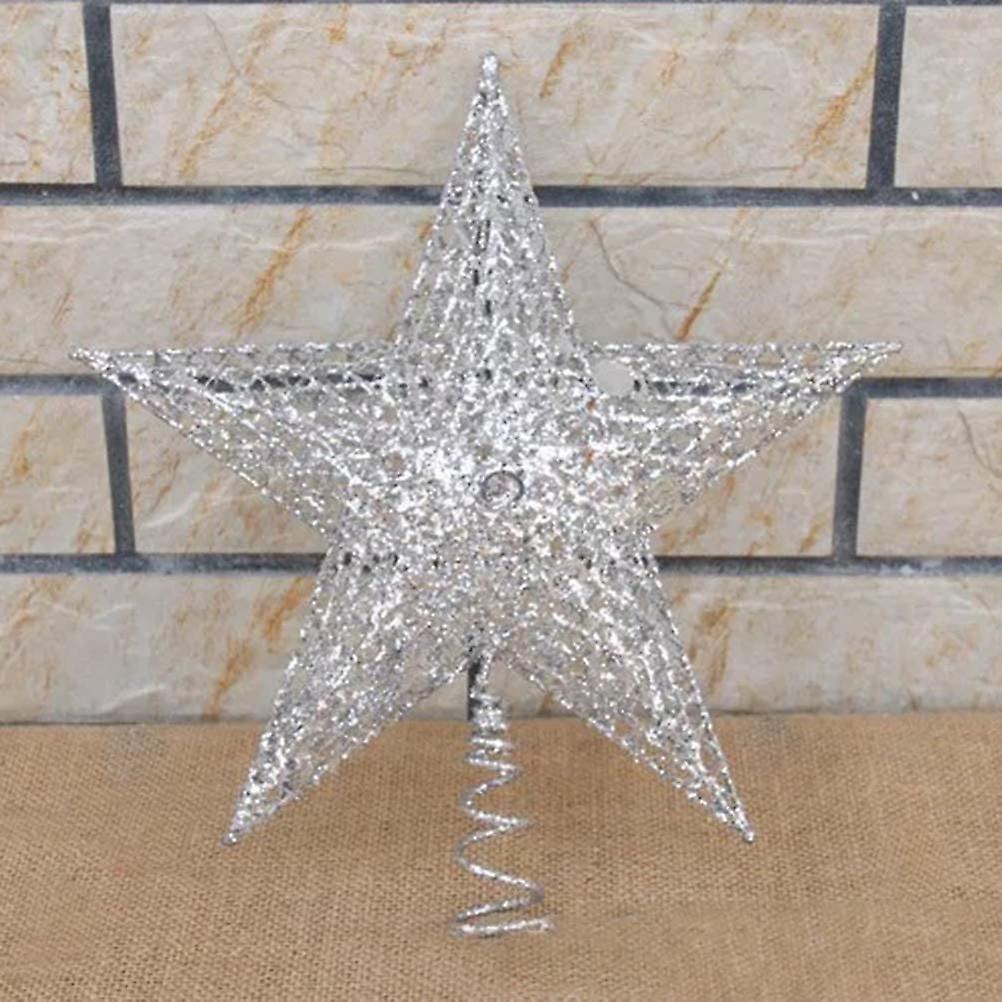 Christmas Tree Topper Star Christmas Sequin Decoration Topper Christmas ...