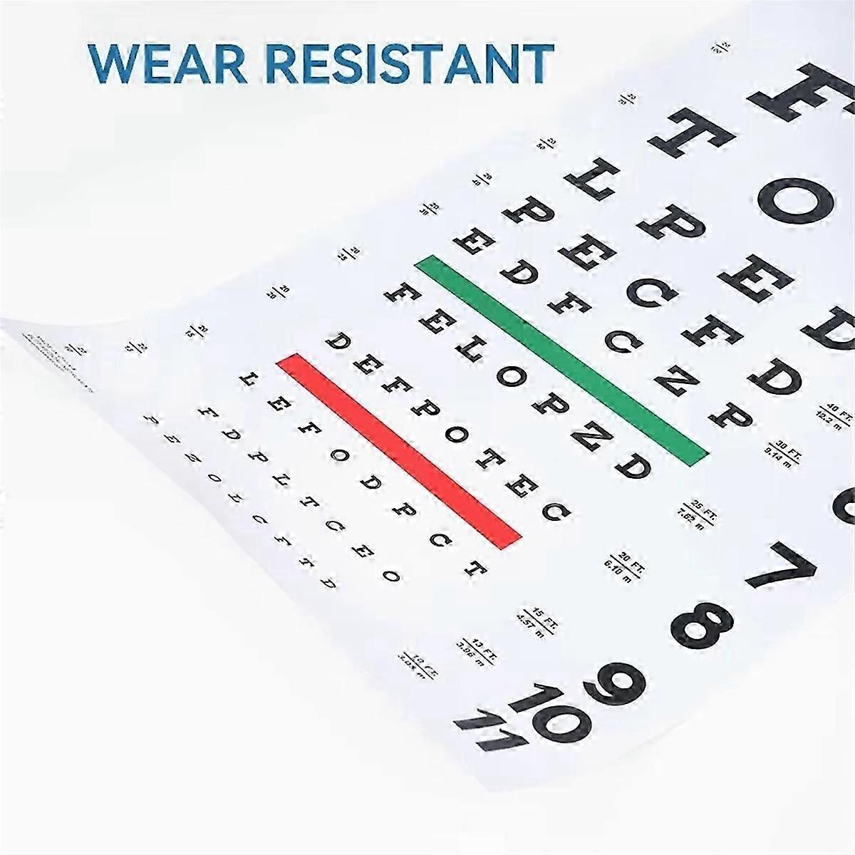 Eye Chart, Eye Chart No Fading for School Home Physical Examination ...