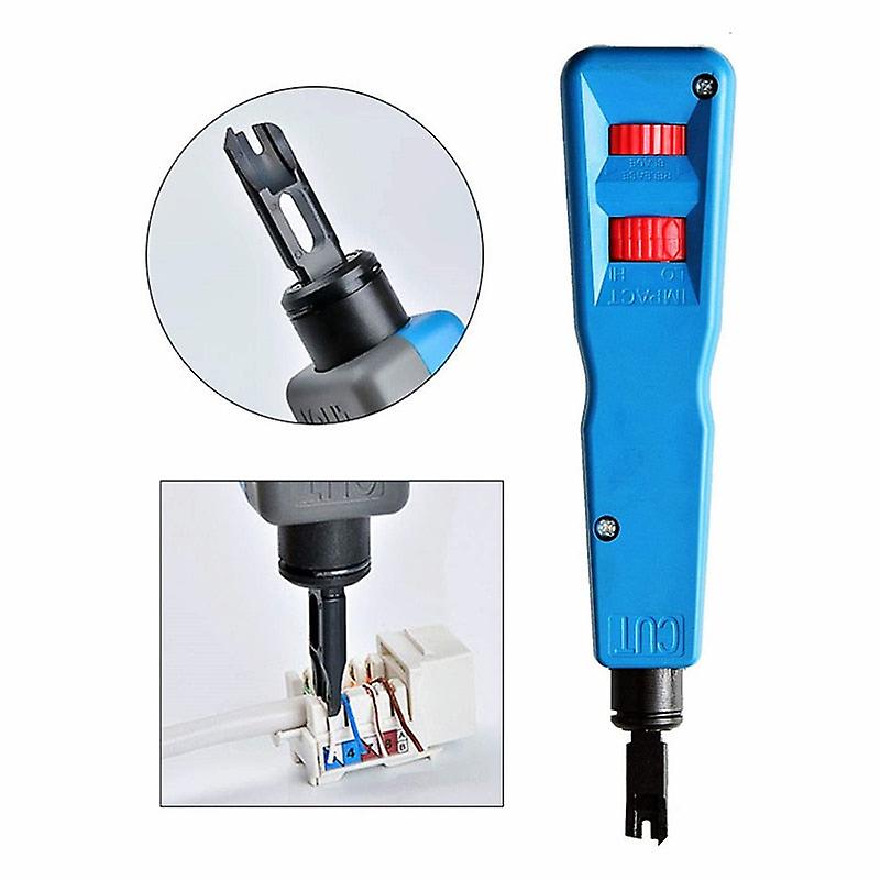 Punch down tool kit with 110 bk blade network wire stripper for rj11 ...