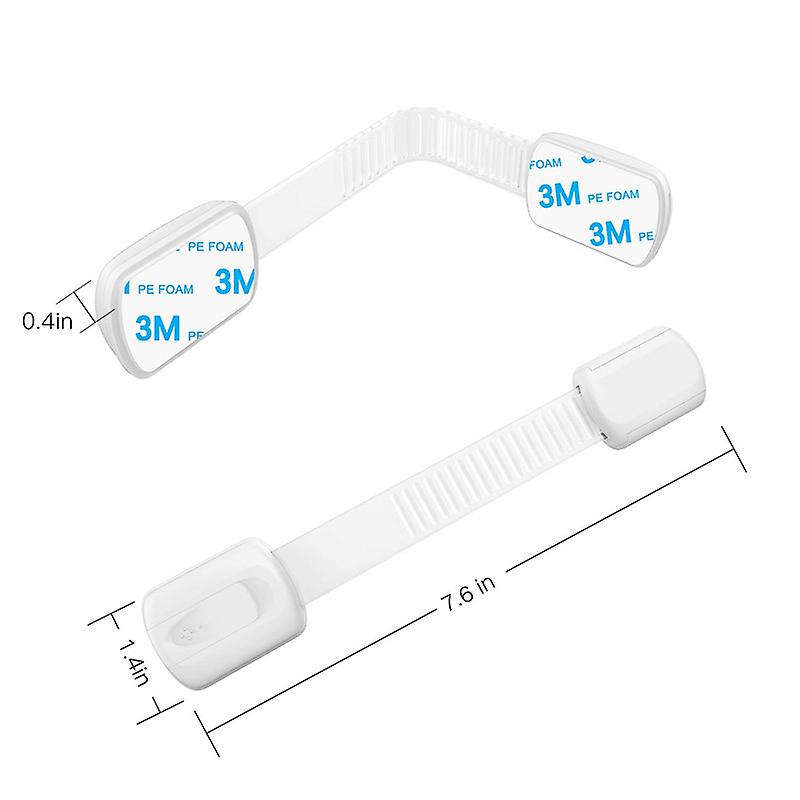 Child Safety Strap Locks for Cupboards, Fridge, Cabinets, Drawers ...