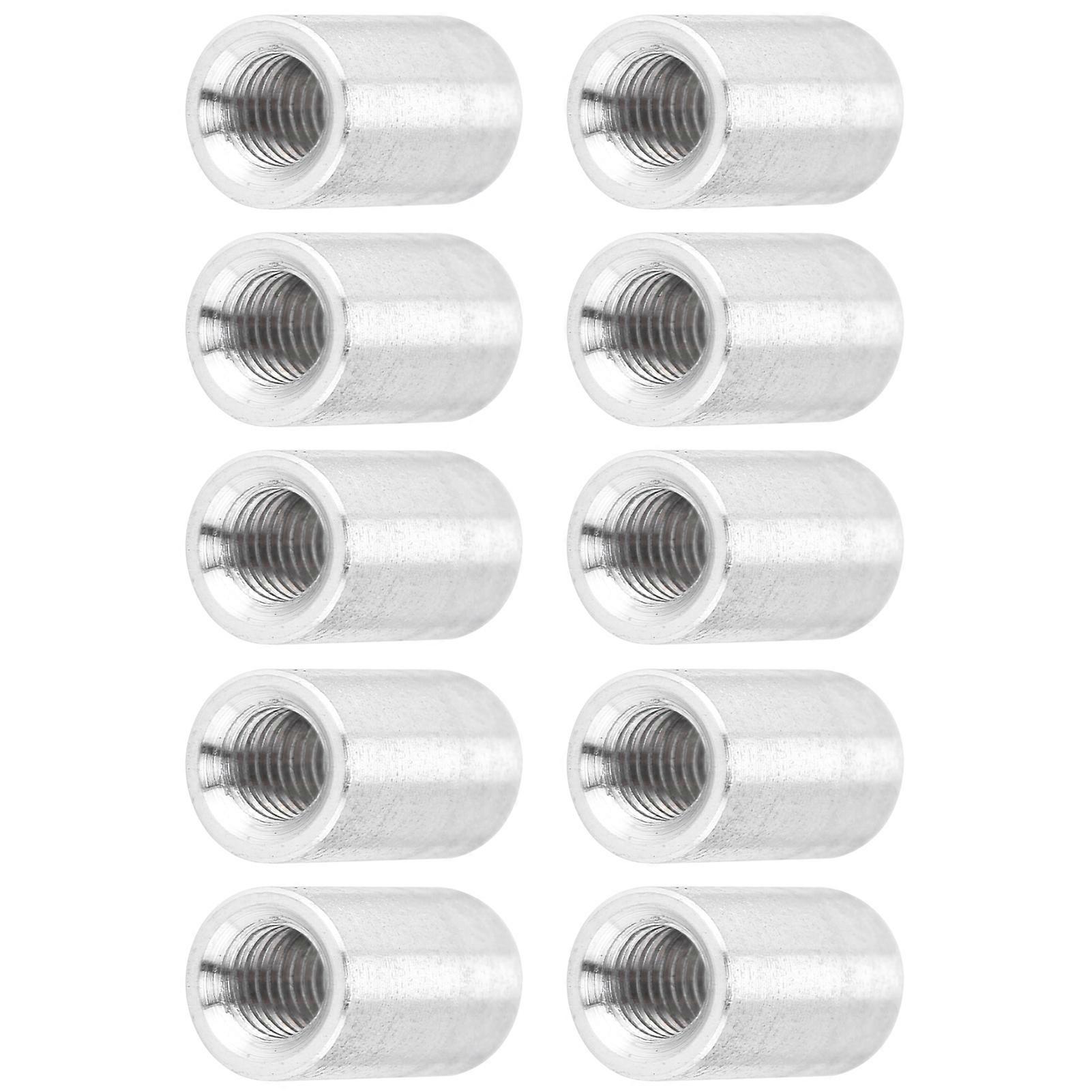 10Pcs Round Standoff Aluminum Alloy Female Thread Pillar Connecting ...