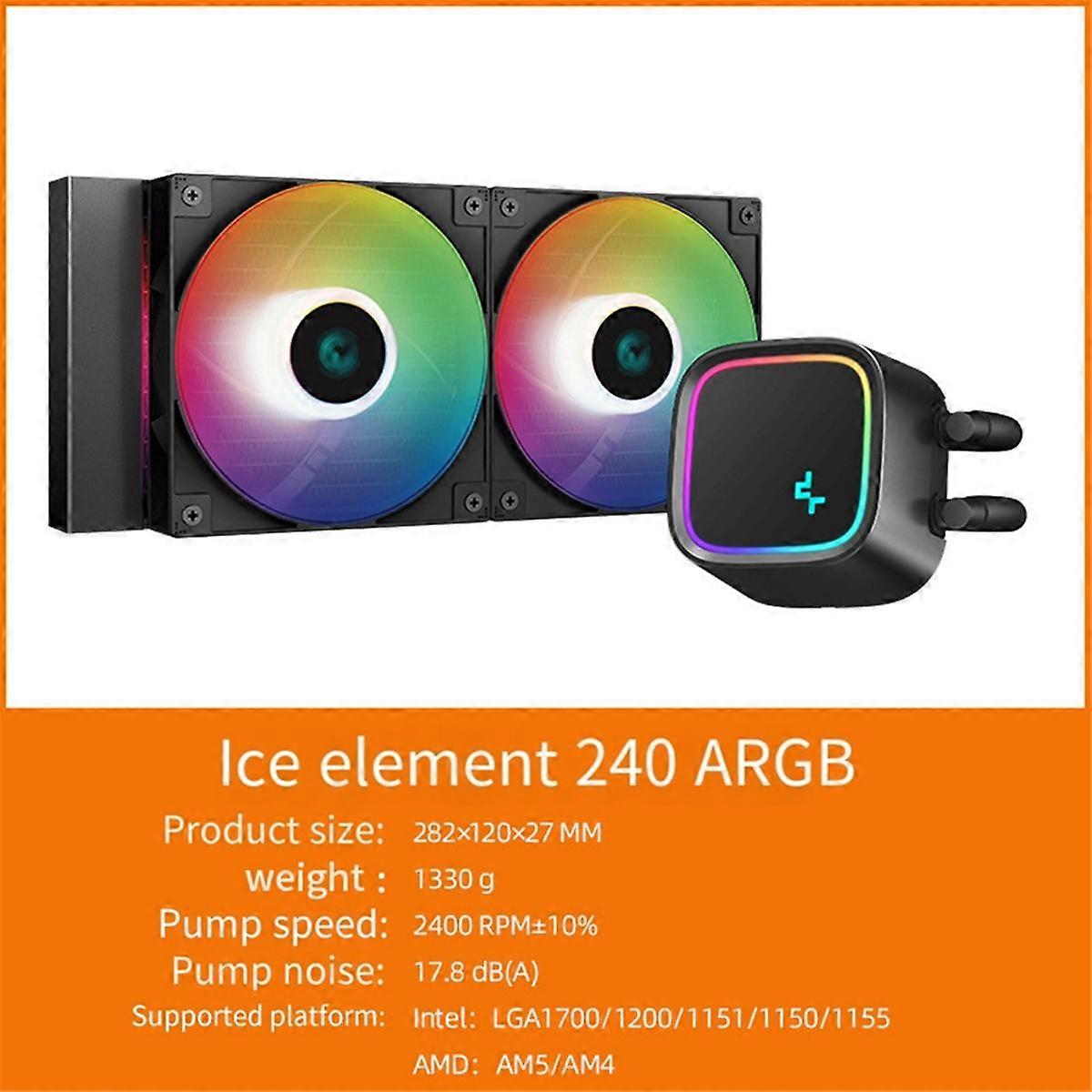 Computer CPU Radiator LS520 SE Digital 240mm CPU AIO Liquid Cooler with ...