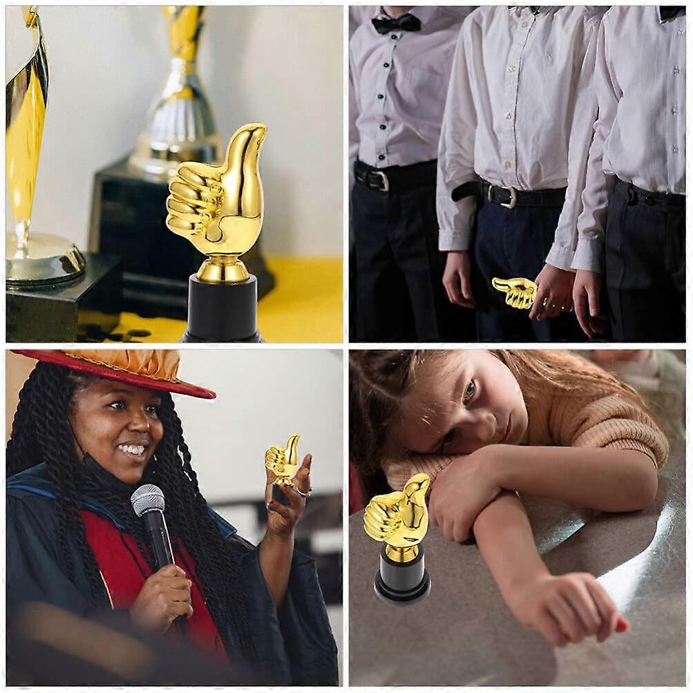 Thumbs Up Trophy Finger Gesture Trophy Cup, Gold Award Desk Statues ...