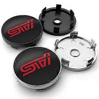 4pcs 56+60mm Car Wheel Hub Center Caps Sticker Rim Cover Auto Badge ...