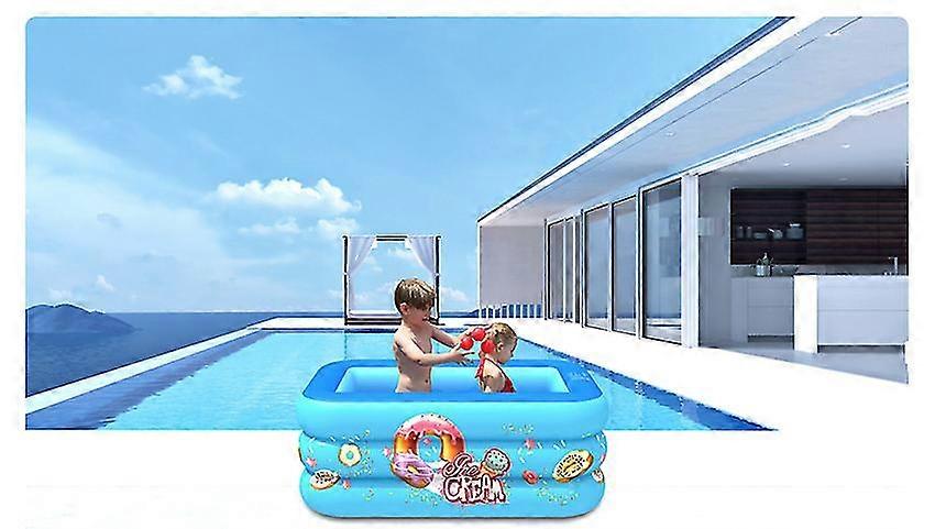Blue Inflatable Pool Household Indoor And Outdoor Baby Pool Square ...