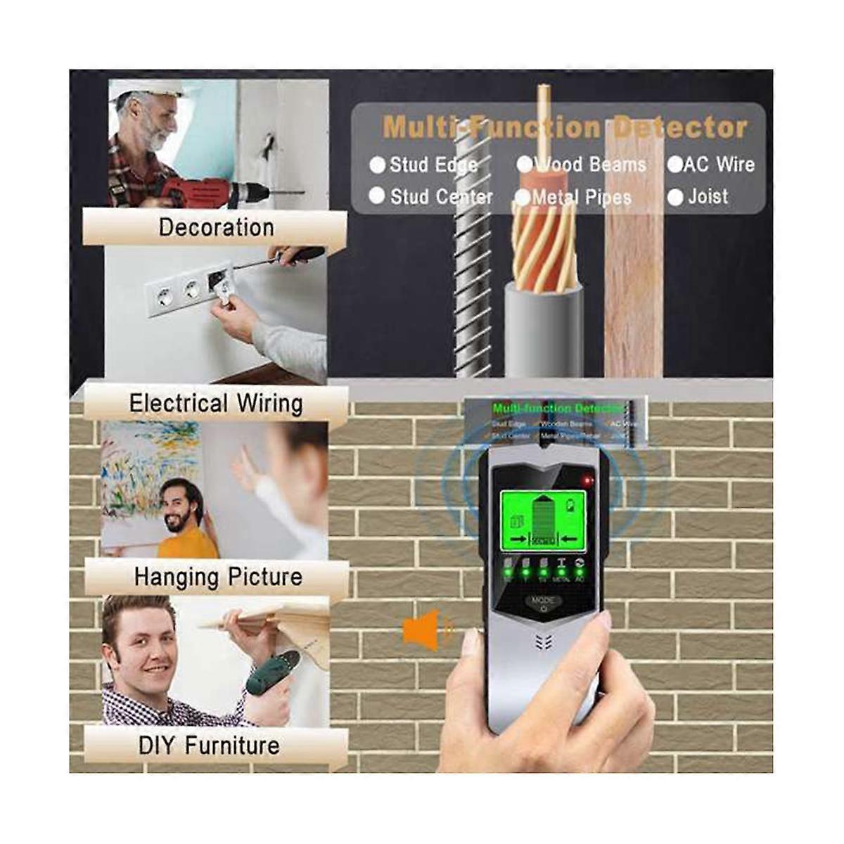 5 in 1 Wall Stud Finder Stud Finder Wall Scanner for Wall Wood AC Wire ...