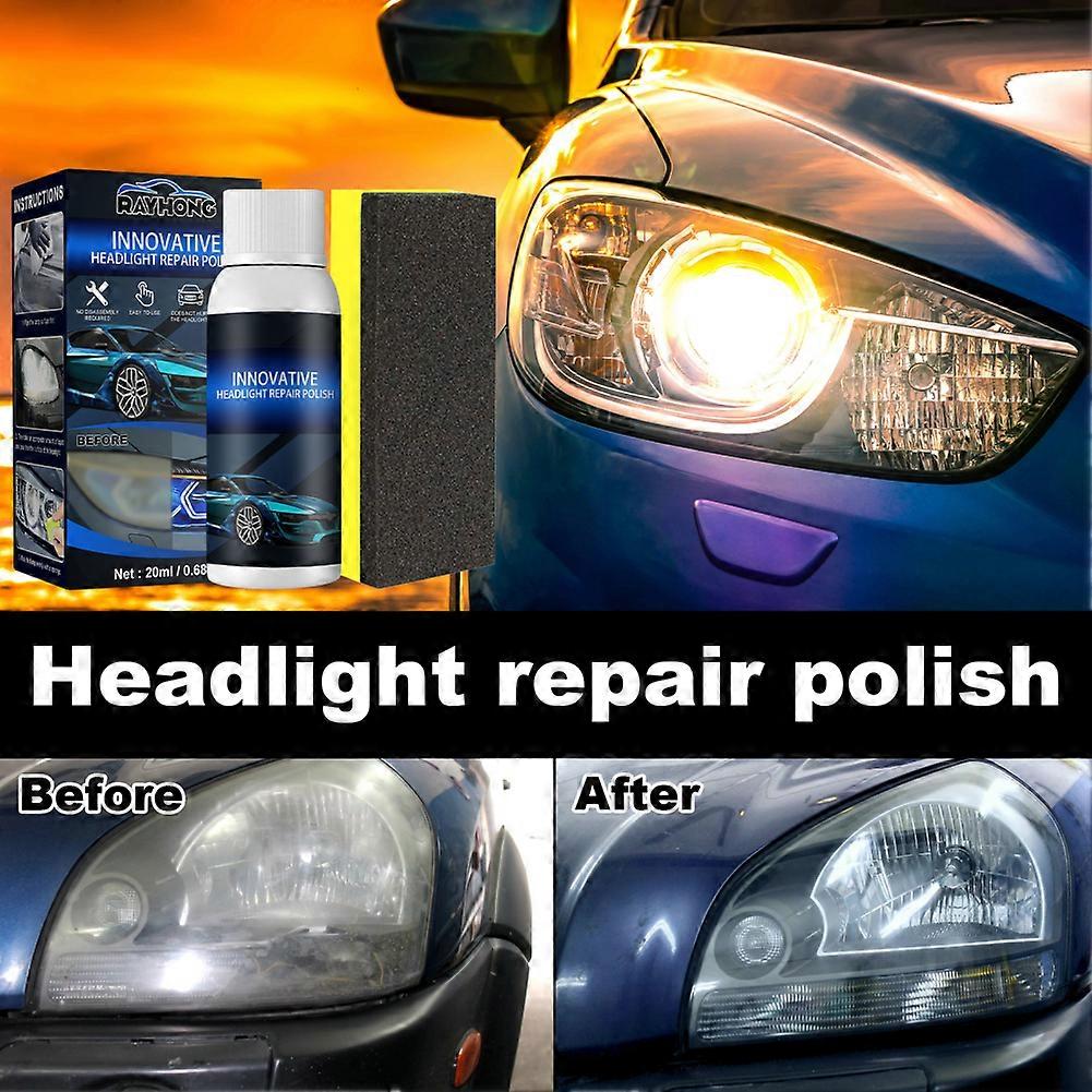 Car Headlight Polishing Agent Scratch Remover Repair Fluid Polish Tool ...