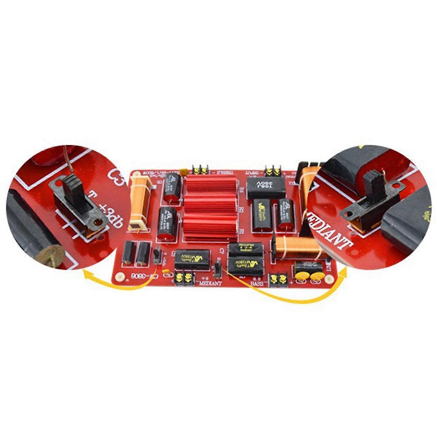 600w Ser 3 Way Over Treble Midran Sers Over Filter Frequency | Fruugo UK