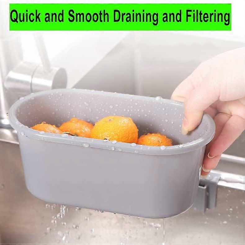 2 Pcs Kitchen Sink Corner Strainer Sink Mesh Drain Basket for Food ...