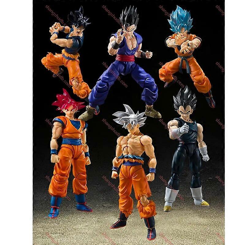 SHF Dragon Ball Super Anime Figures 16cm Son Goku Ultra Instinct Action ...