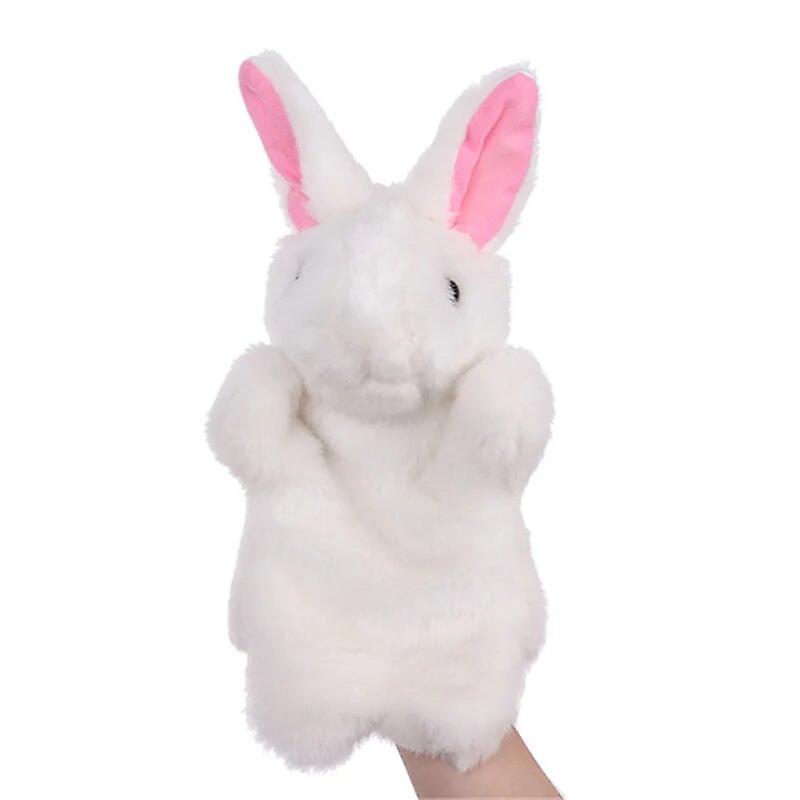 Rabbit Hand Puppet Cartoon Easter Bunny Finger Glove Stuffed Animal ...