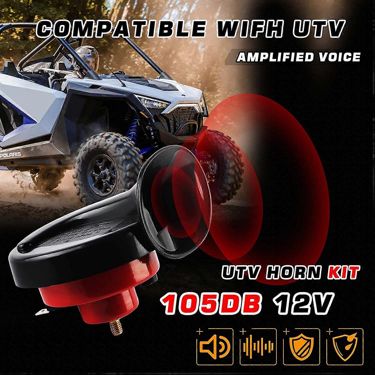 UTV/ATV Horn Kit with Toggle Switch for Pioneer, RZR, X3, , , Universal ...