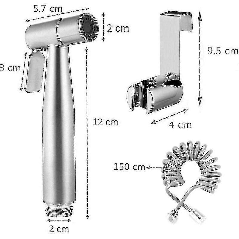 Hand Held Bidet Sprayer - With Water Tank Hook And 59" Abs Telescopic ...