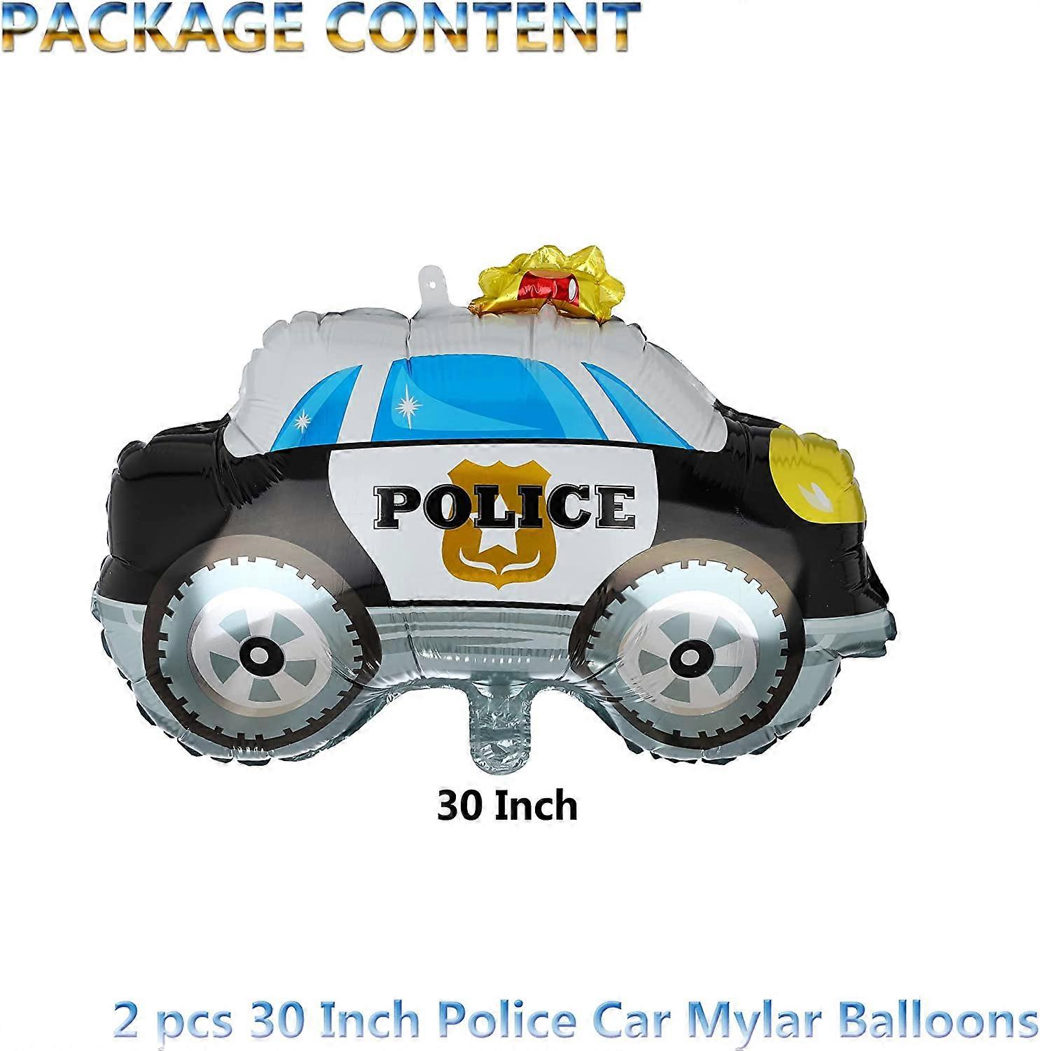 4 Pcs Police Car Shape Super Shape big Foil Balloon Birthday Party ...
