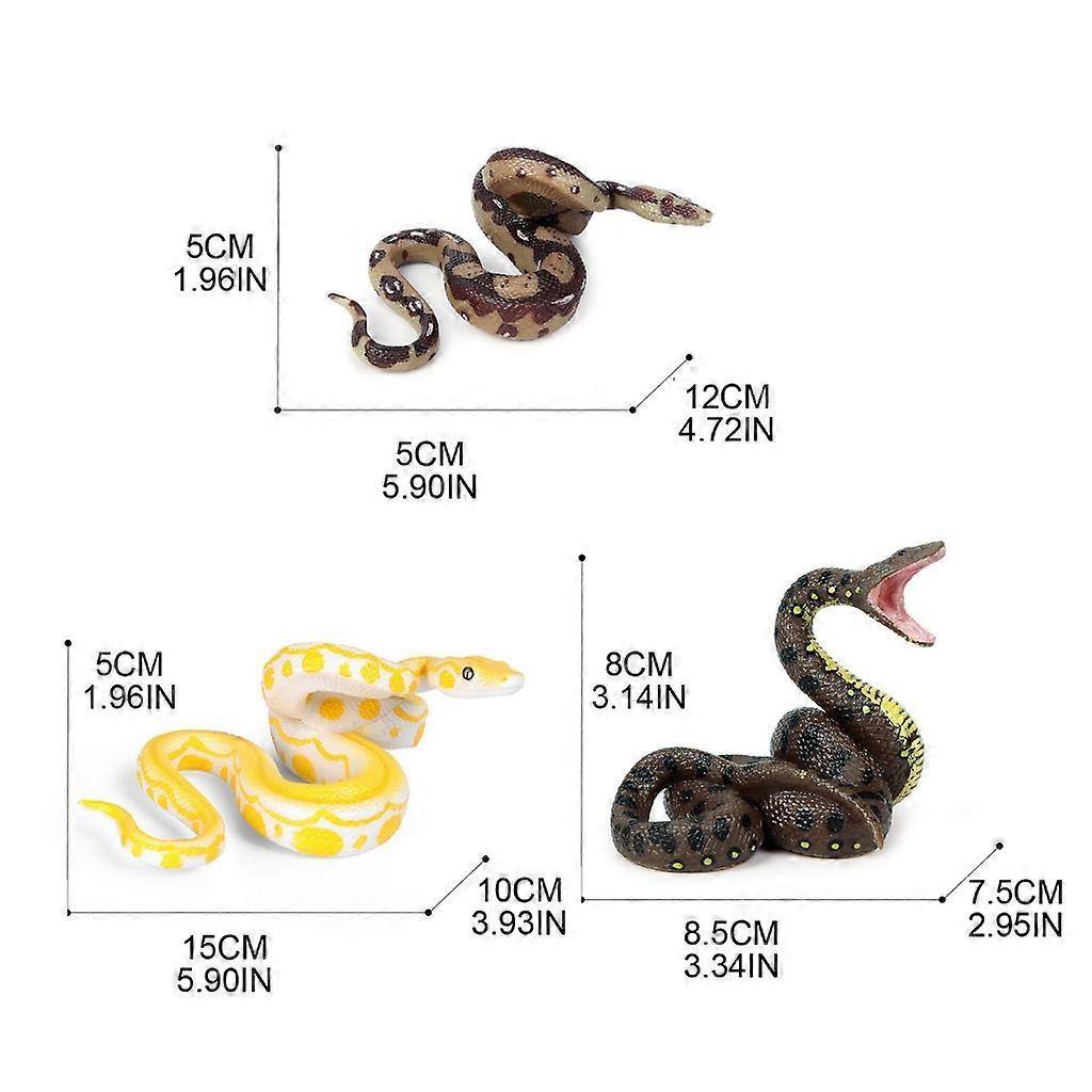 Simulation Snake Miniature Boa Model Figure Toy Playhouse Layout ...