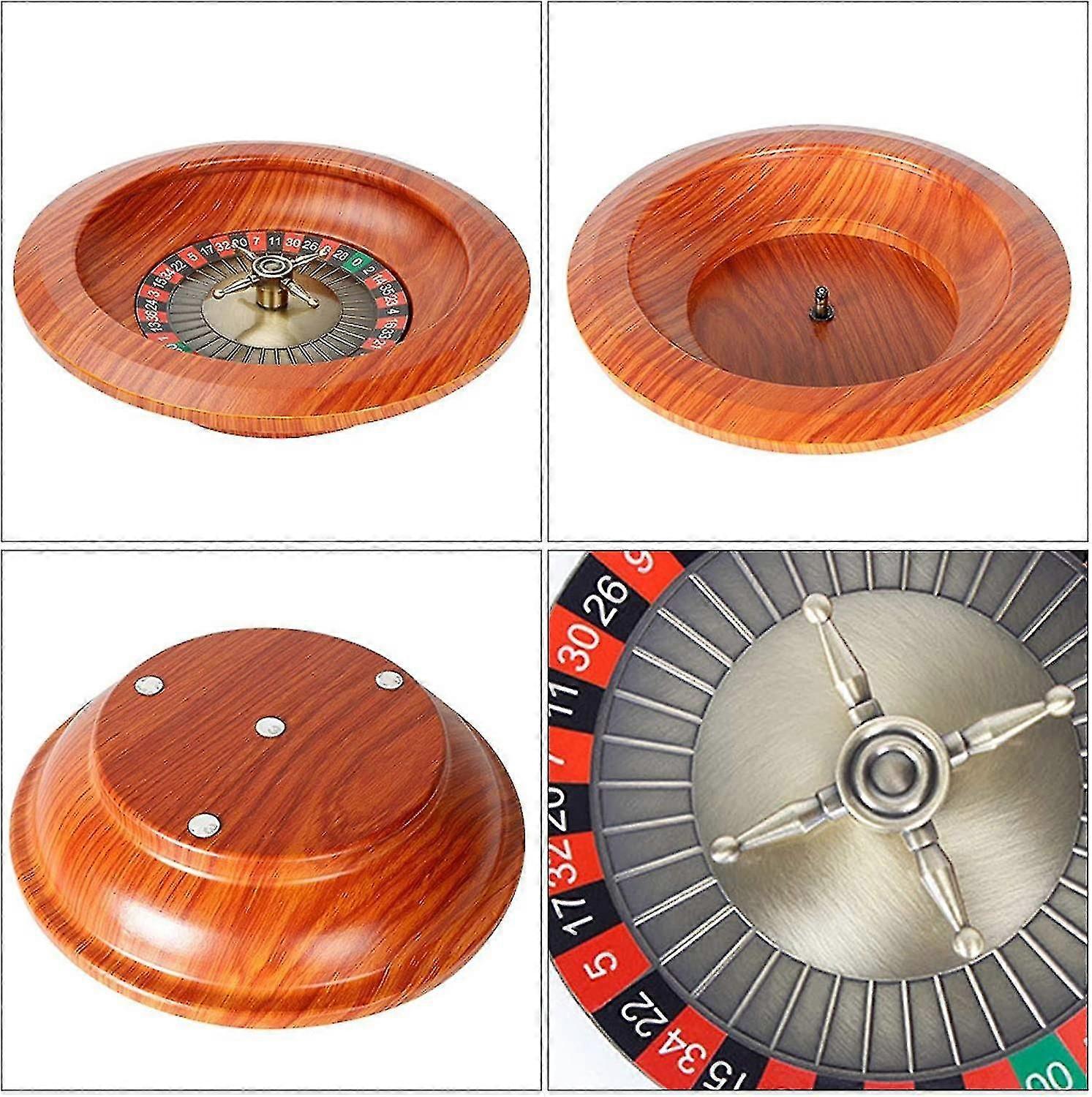12 Inch Roulette Wheel Set | Wooden Roulette Wheel Game | Russian ...
