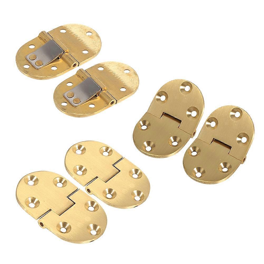 2Pcs Brass Butler Tray Hinge Round Edge 2-1/2'x1-1/2' With Screws ...