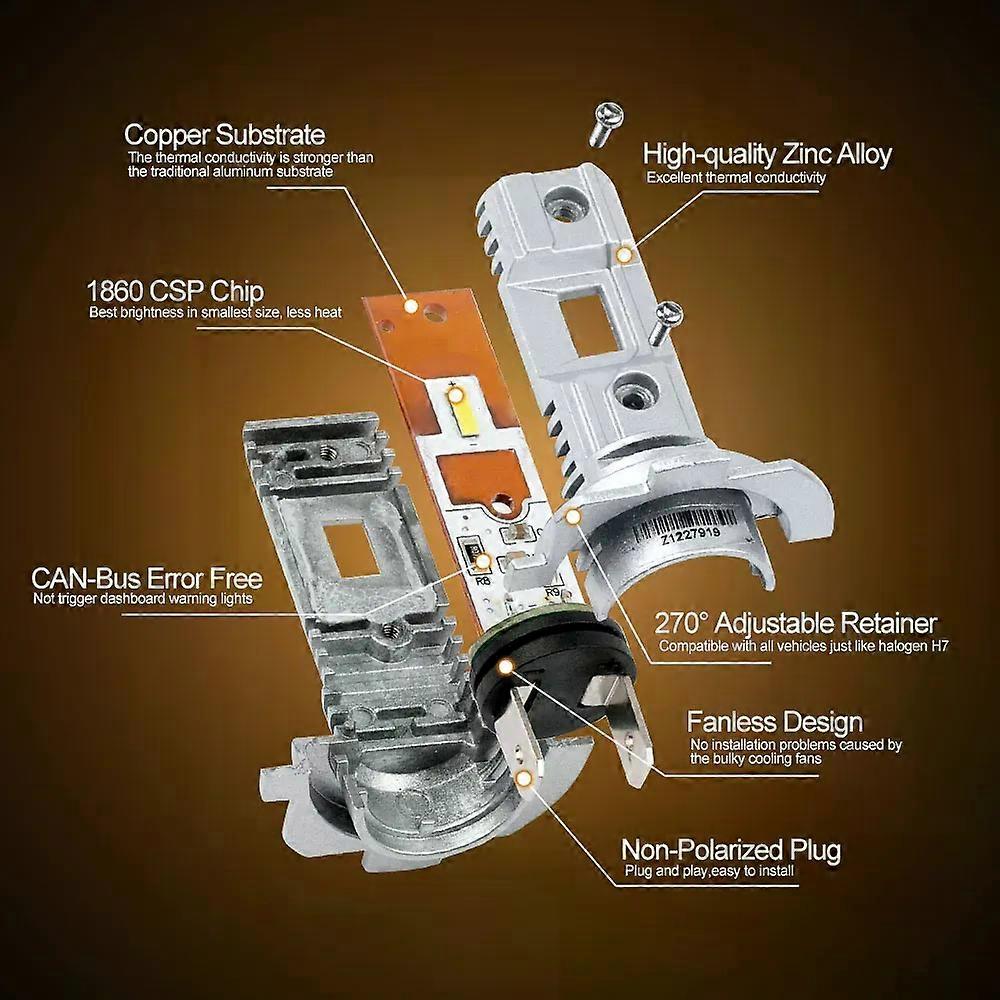 Kompatible 2PCS H7 Led Canbus Scheinwerfer Lampen für Ford Transit V363 ...
