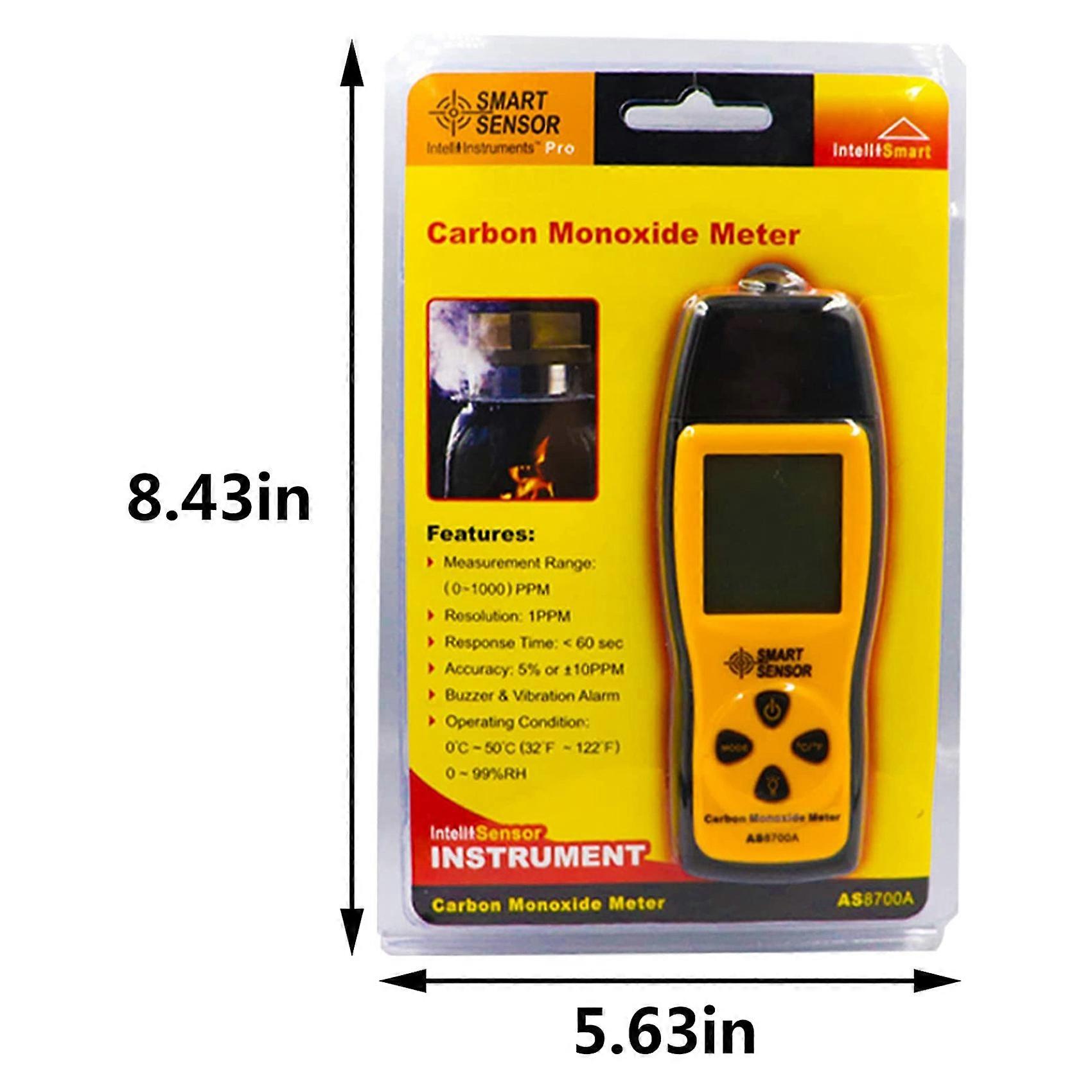 Handheld Carbon Monoxide Meter, 80Db CO Leak Detector,CO Gas Analyzer ...