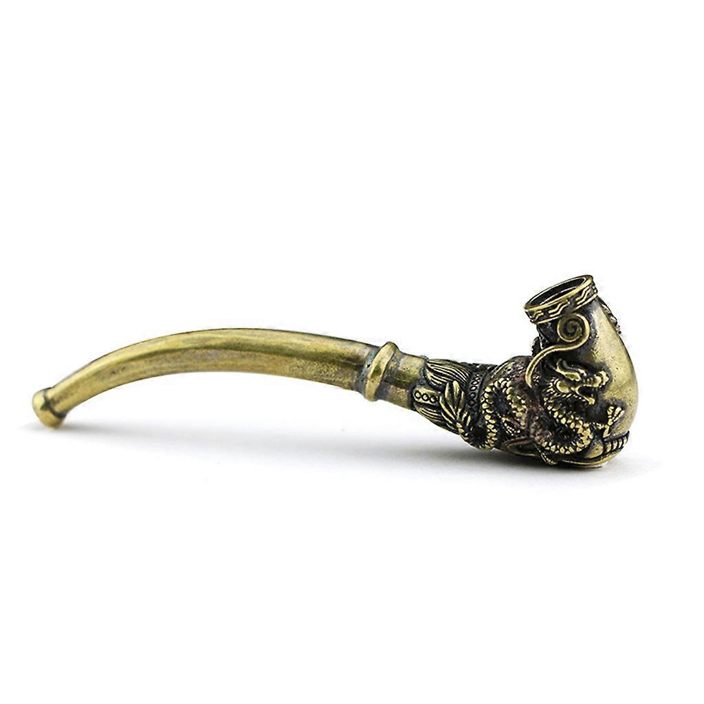 Antique Bronze Copper Smoking Pipe Dragon Cigarette Holder Brass ...