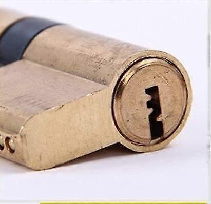 Cylinder Lock with Key, 65-105mm Brass Door Cylinder, Extended Offset ...