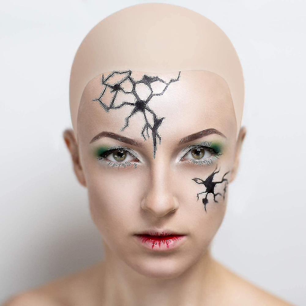 Latex Bald Caps For Adults - 4pcs Makeup Bald Head Wig Cap Costume ...
