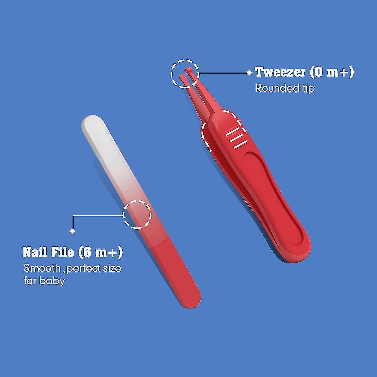 Nail Clippers Kit, 4-in-1 Baby Nail Clippers 0-12 Ages Safety Nail File ...