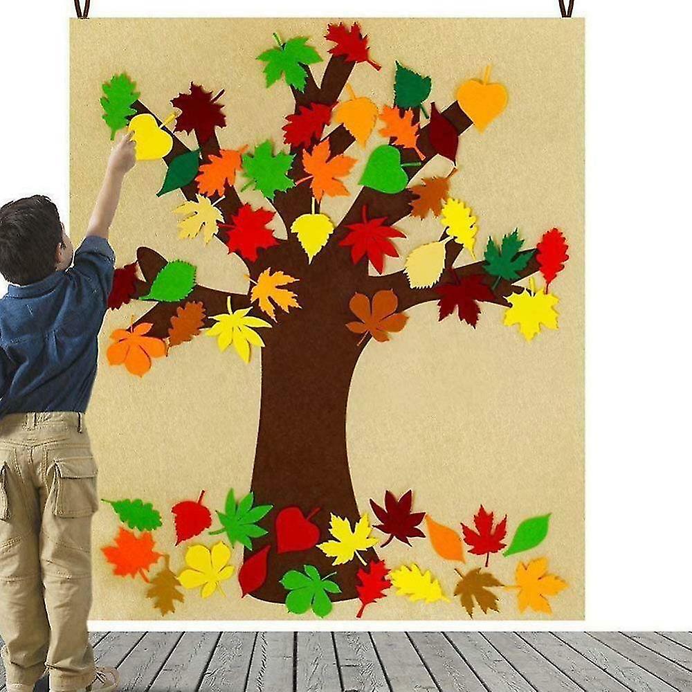 Diy Felt Maples Tree Ornaments Wall Hanging Decorations For Kids Diy ...