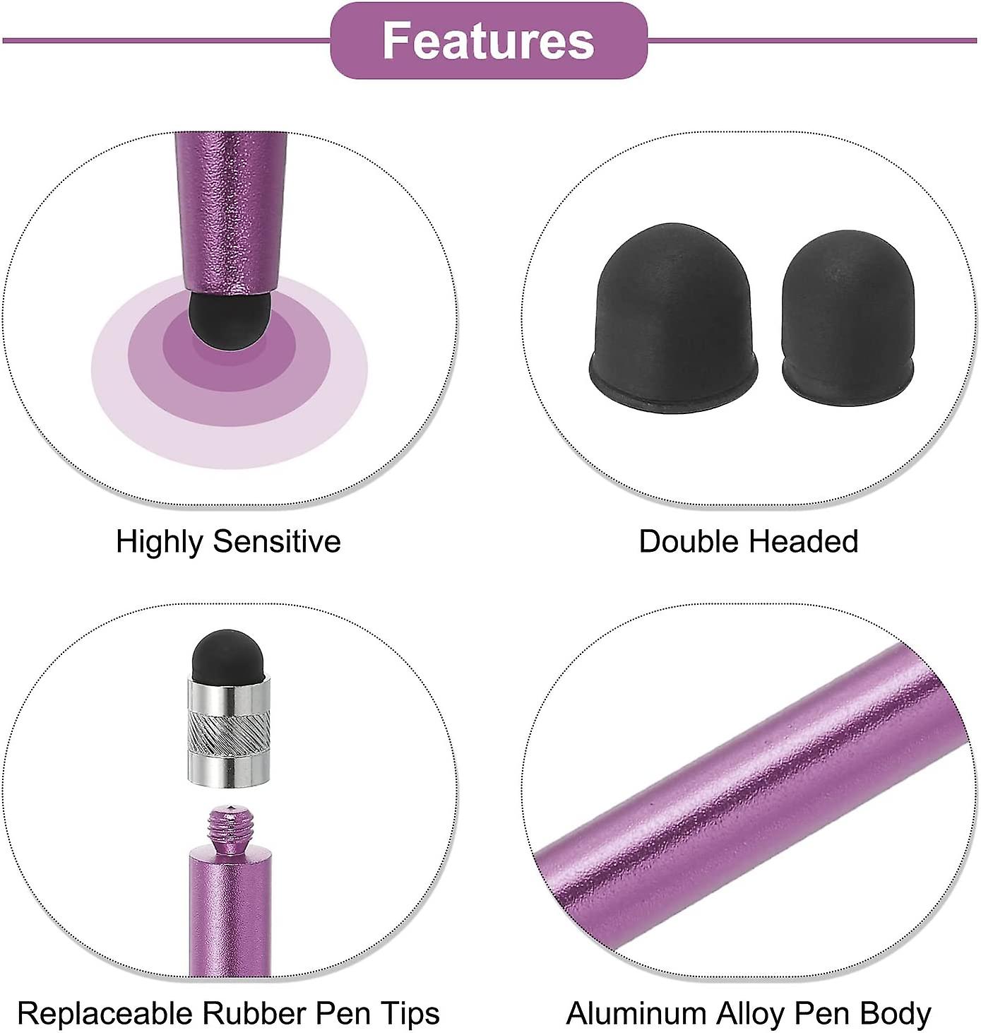 3pcs Stylus Pens für Touchscreens Dual Gummispitzen Kapazitiver Stylus ...