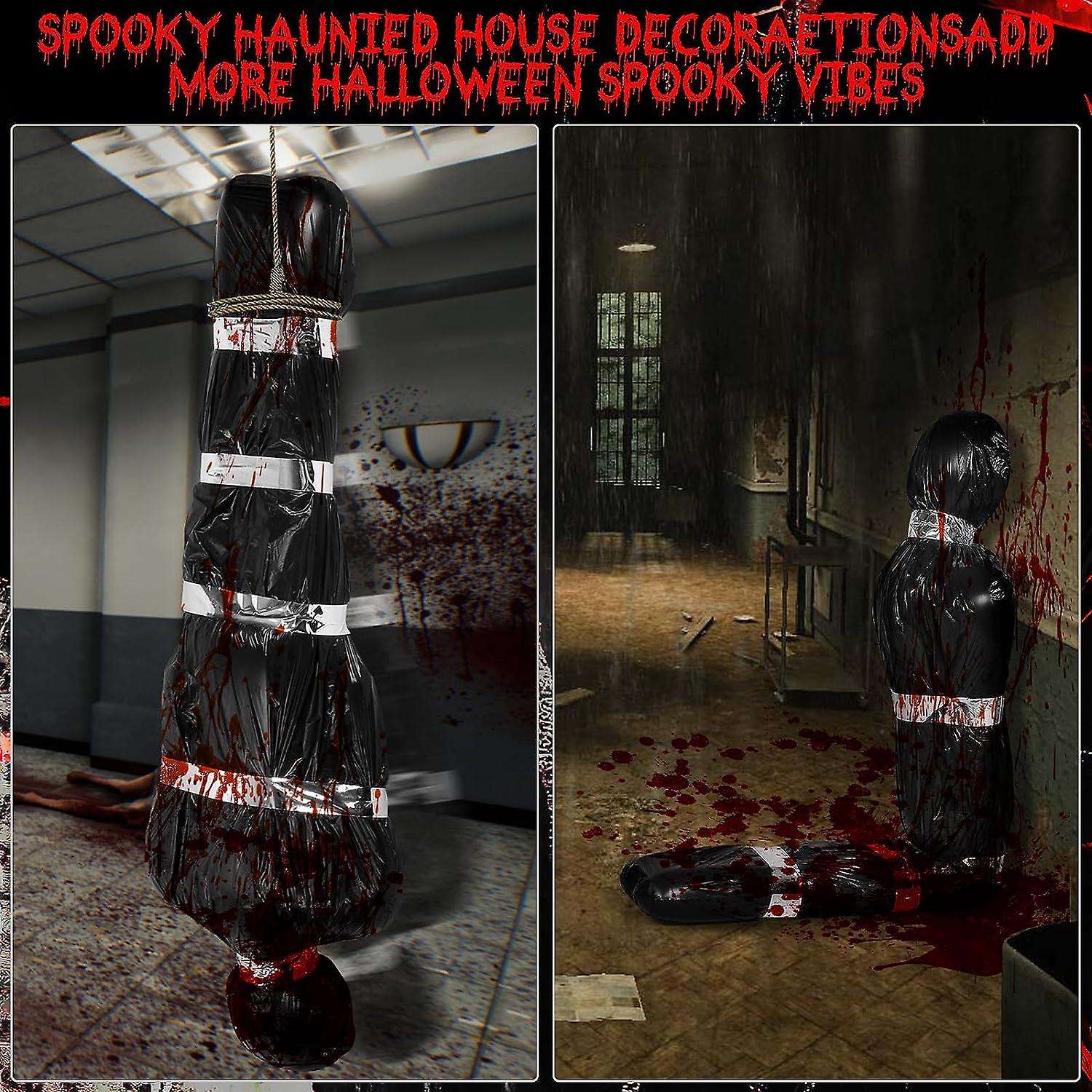 Halloween Decorations Outdoor Scary Dead Victim Props, Creepy Haunted ...