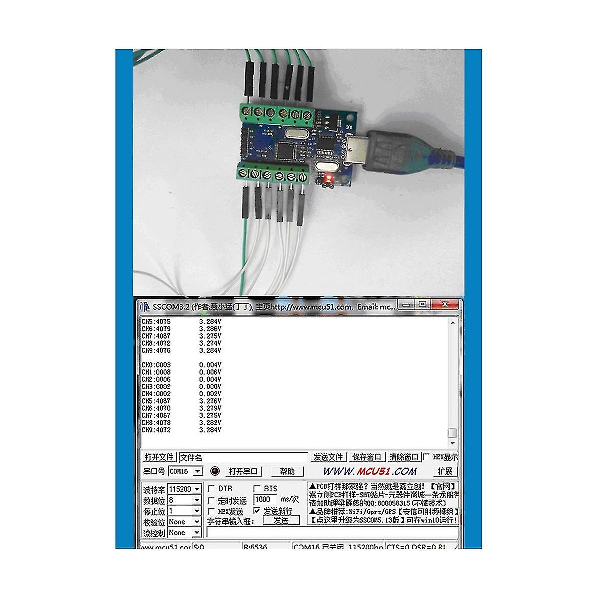 Stm32f103c8t6 Usb Interface 10 Chl 12bit Ad Sampling Data Acquisit ...