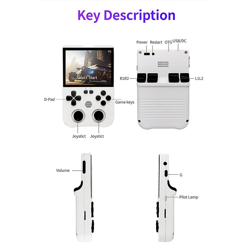 Mini Retro Game Console Machine med Double Rocker Long Standy Time Game ...