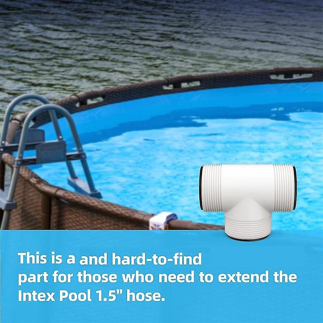 Pool Hose T Splitter Pump 1.5 Inch Pool Hose Extender For & Above ...