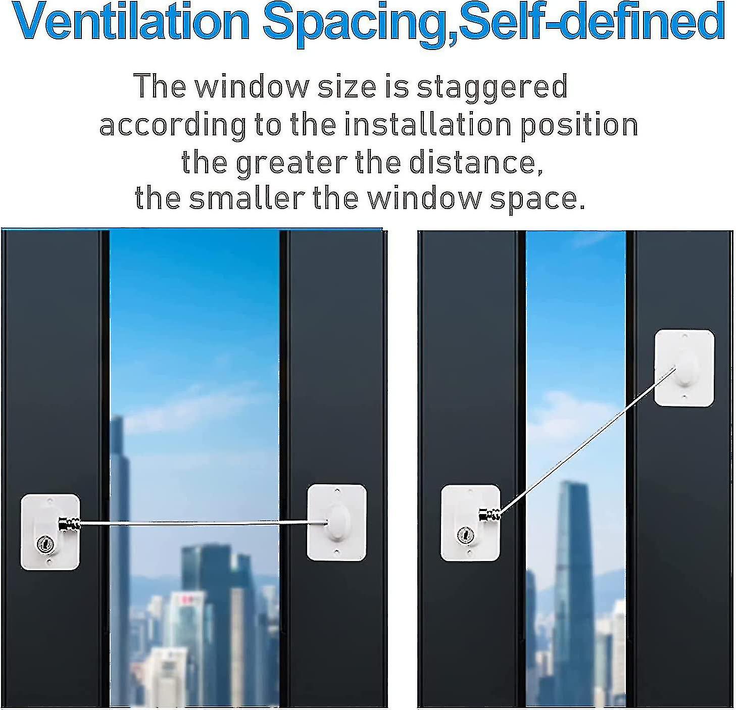 2pcs Window Restrictor Locks, Self Adhesive Upvc Child Safety Security ...