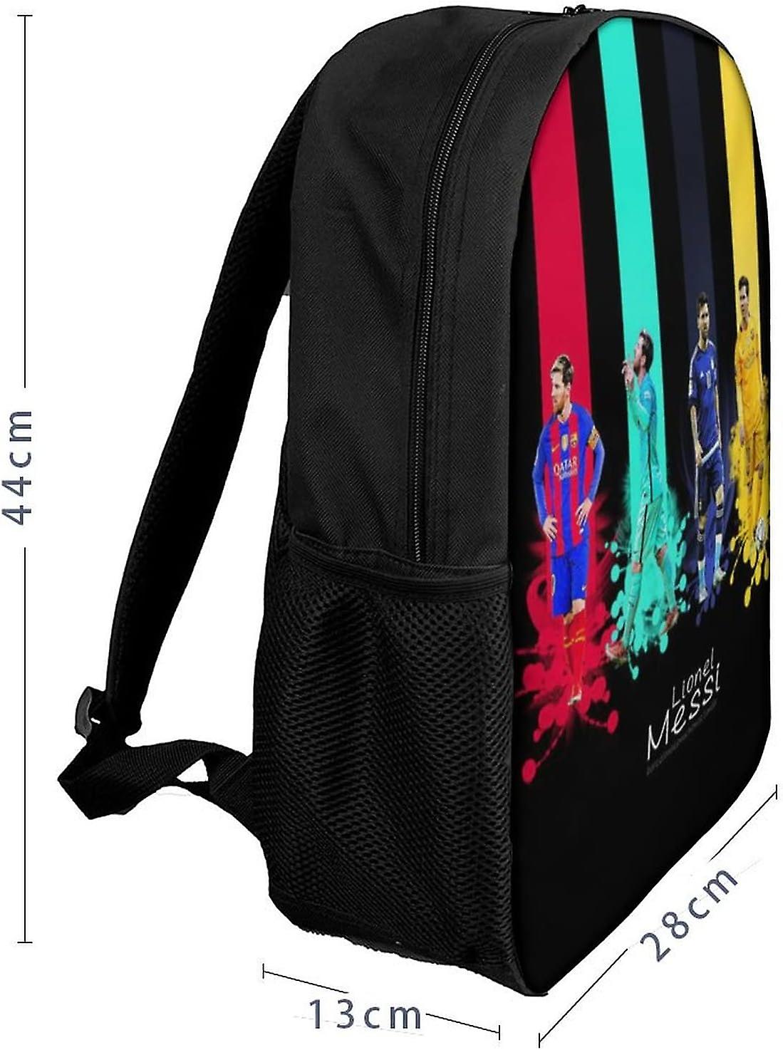 GENBAK Kids School Backpack 3D Printed Messi Backpack Football Player ...