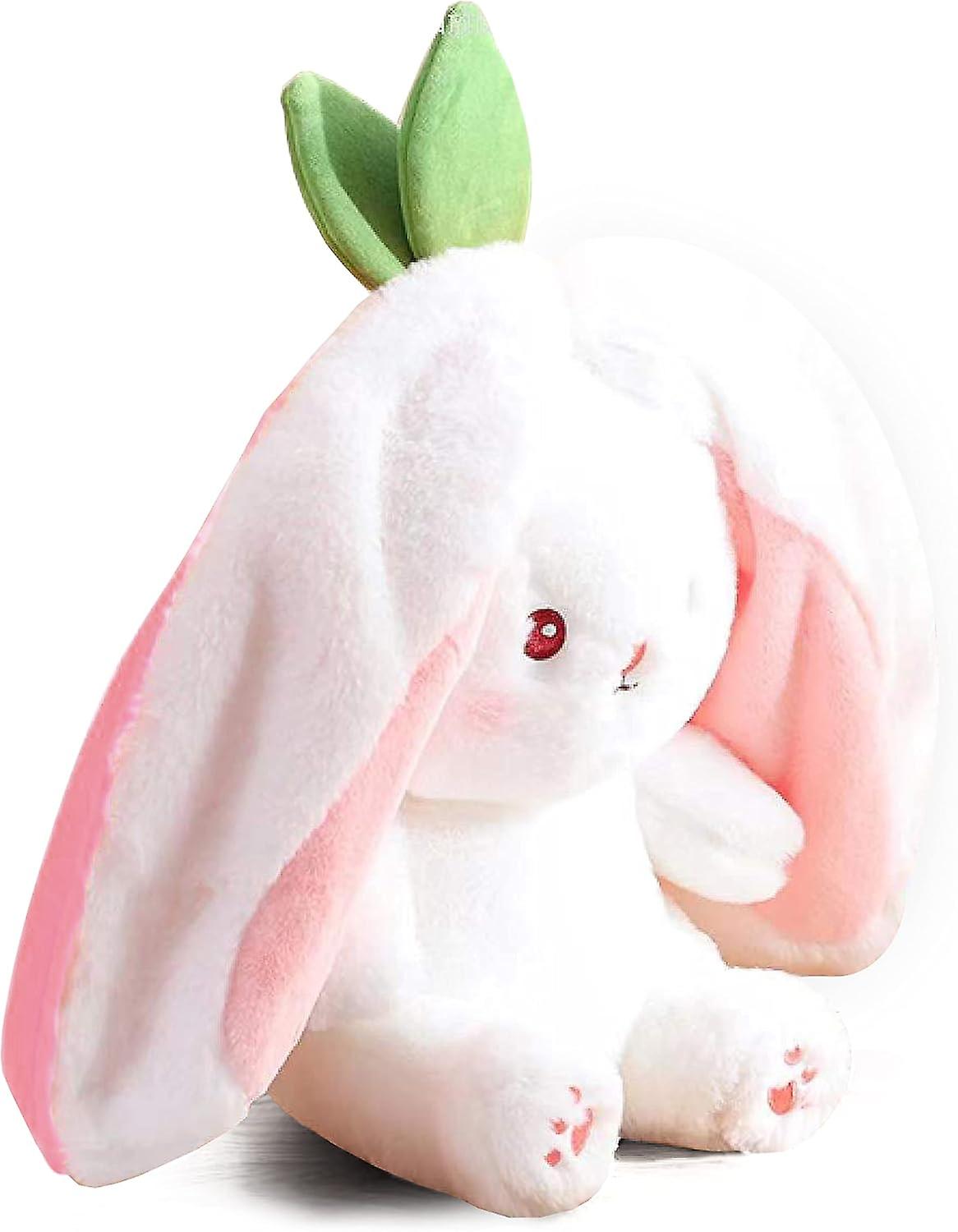 Easter Bunny Stuffed Toy, Carrot and Strawberry Bunny Plush Doll with ...