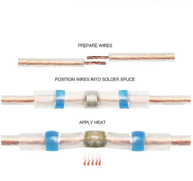 Solder Joint Wire Connector, Heat Shrink Solder Butt Seal Insulated ...