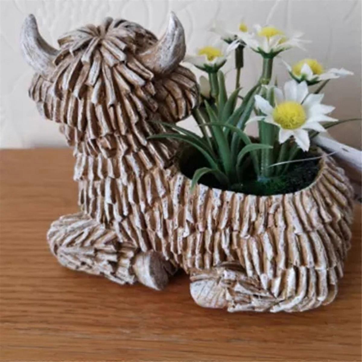 Plateau Cattle Planter Plant Pot for Home Garden Decoration ...