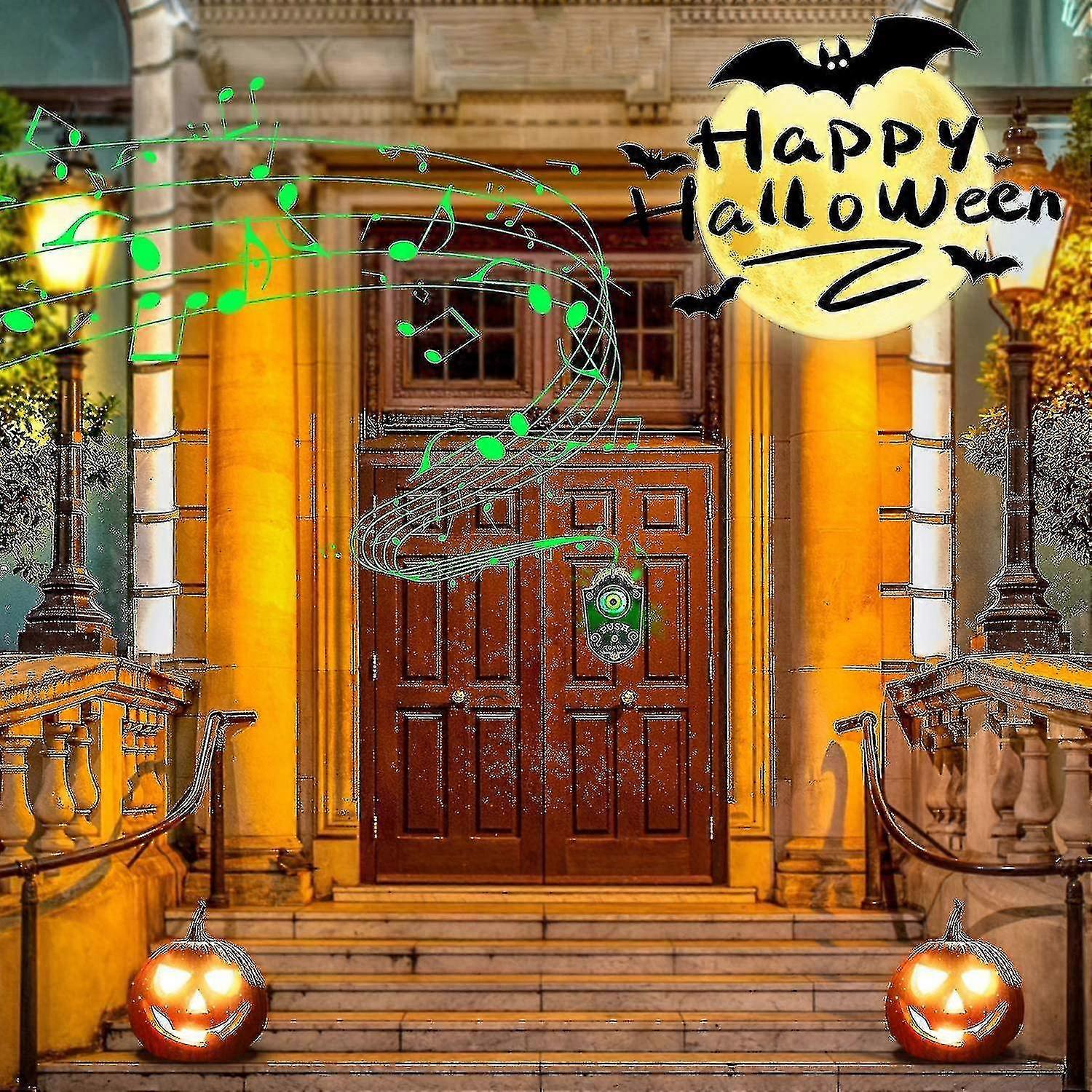 Doorbell, One-eyed Light Up Eyeball Door Bell With Spooky Sounds ...