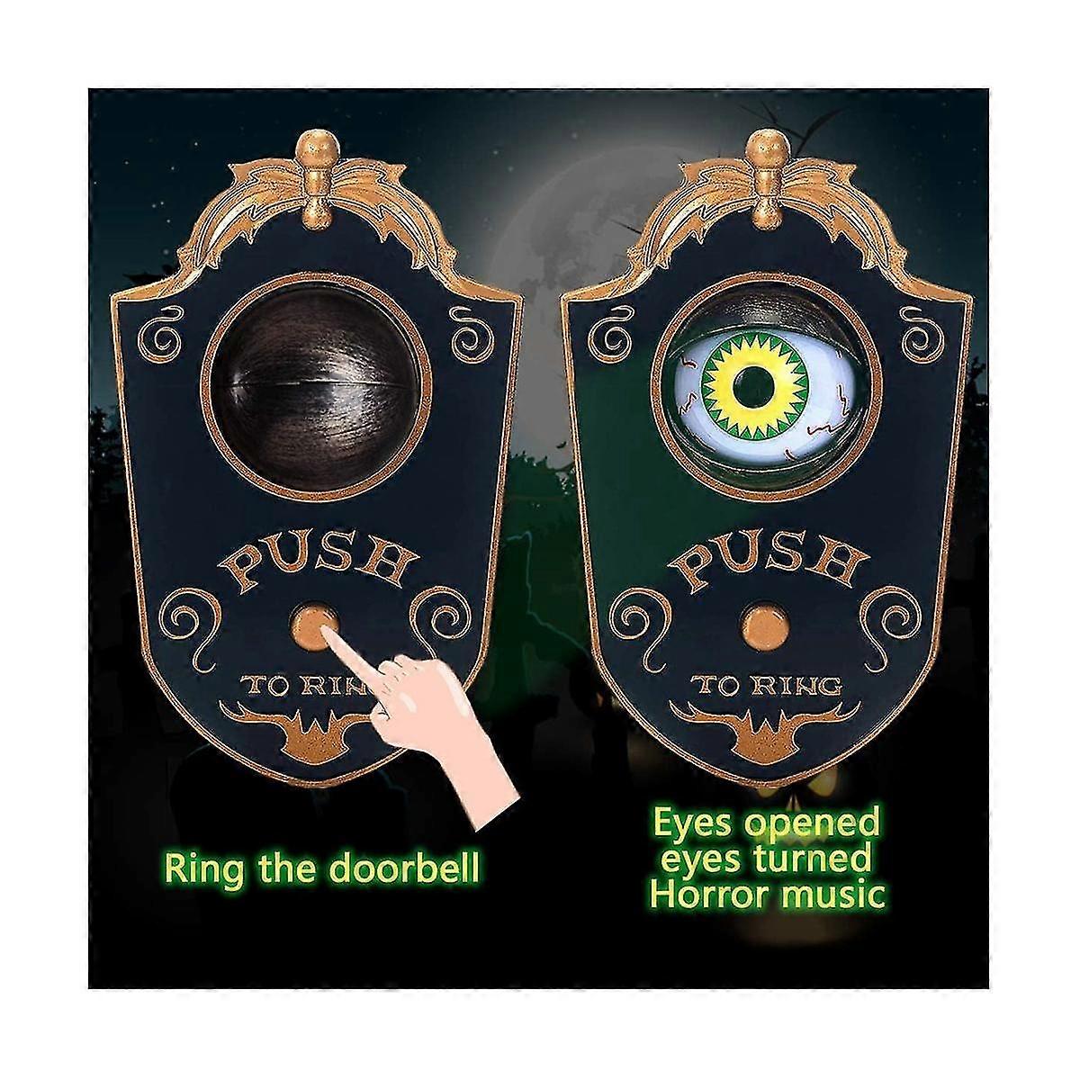 Doorbell, Halloween Doorbell Horrible Single Eyeball Luminous Hanging ...