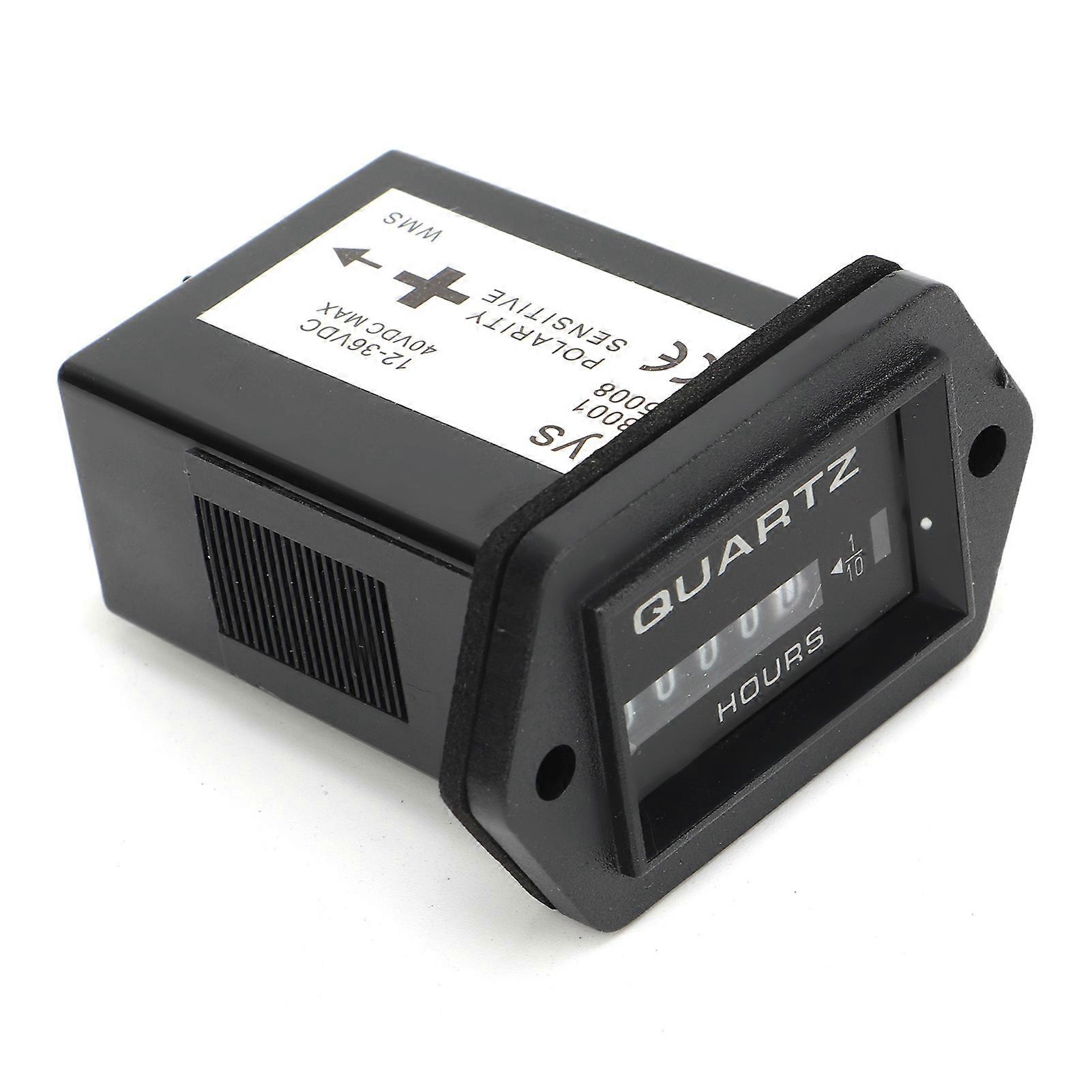 Mechanical Hour Meter DC12V to 36V High Accuracy Outboard Engine Hour Meter for Boat Truck ...