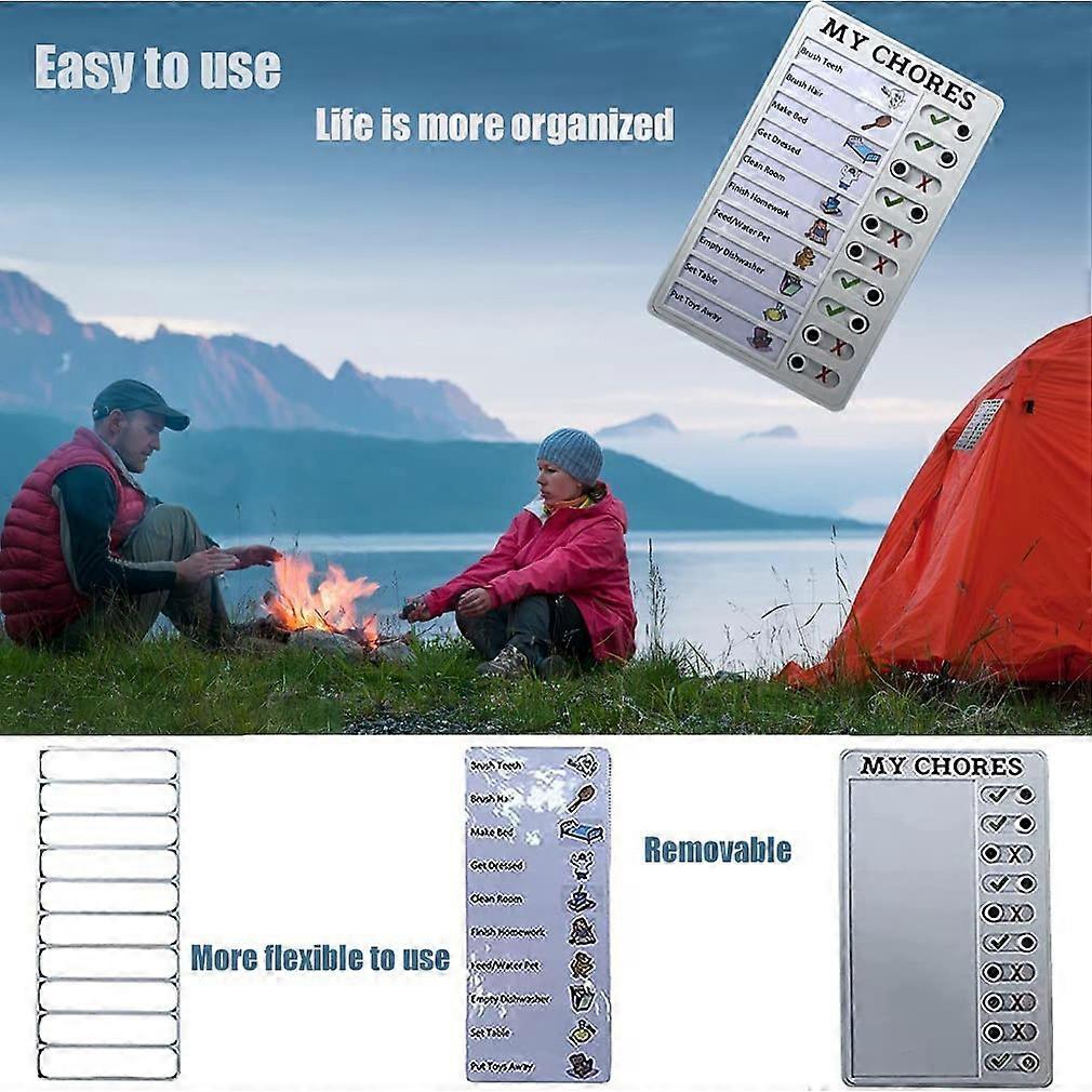 My Chores Checklist Memo Plastic Board, Detachable and Reusable Memo ...