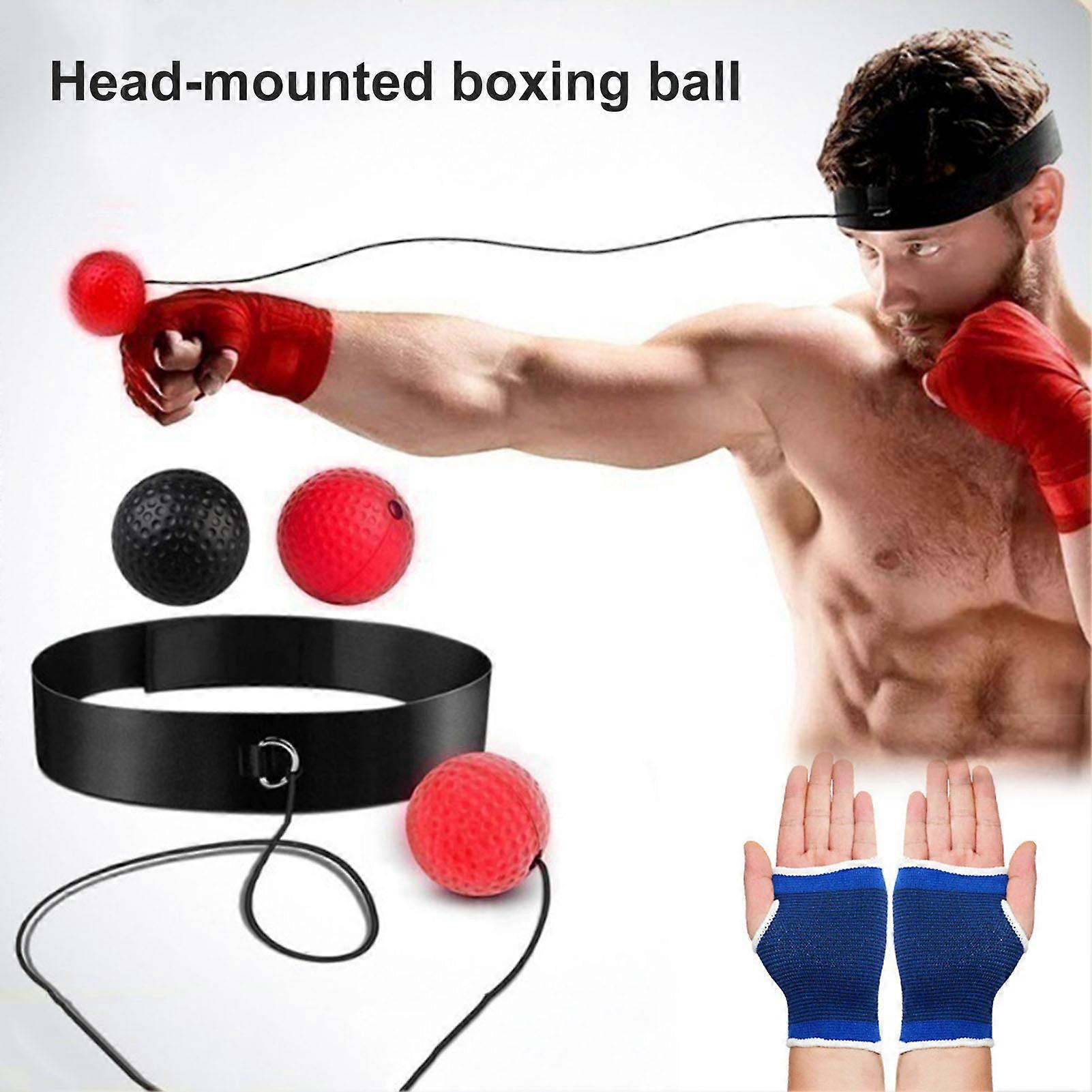 1 Set Head Mounted Box Ball Improve Reflexes Agility Box Ball Game Hand ...