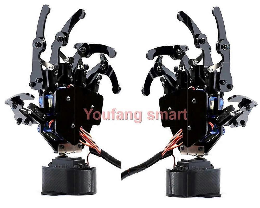 6 Dof Robotic Arm With 5 Dof Bionic Robot Hand Finger Claw For Raspberry Pi 5arduino Robot Kit
