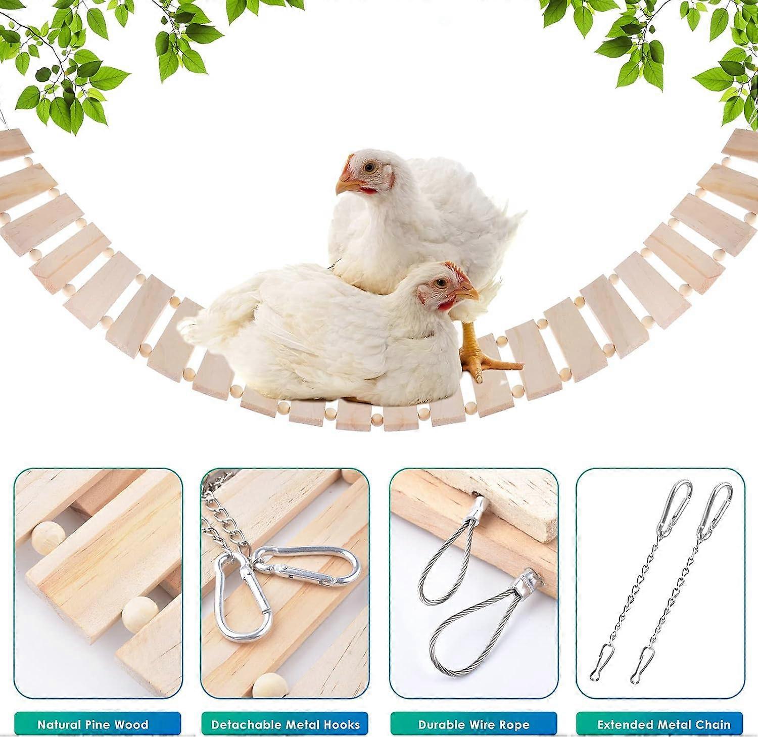 Chicken Swing Chicken Perch Chicken Ladder for Coop Natural Wood ...