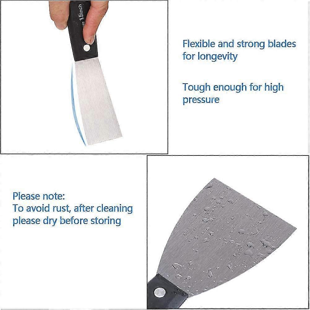 Putty Knives Steel Spatula Set Putty Knife Set 7 Piece Set With Storage ...