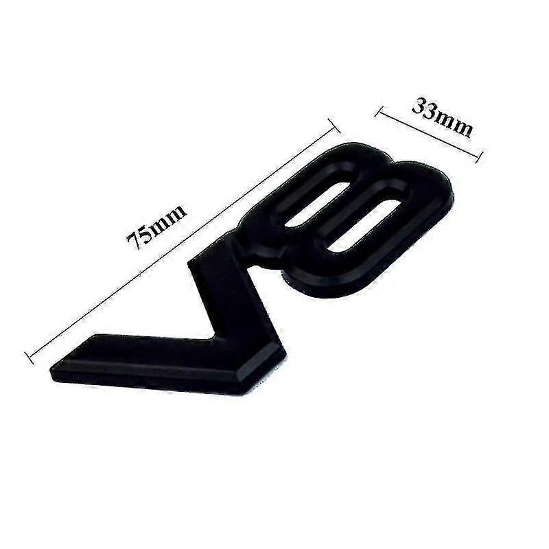 3d Metal Car Letters V8 Logo Engine Displacement For Toyota Land ...
