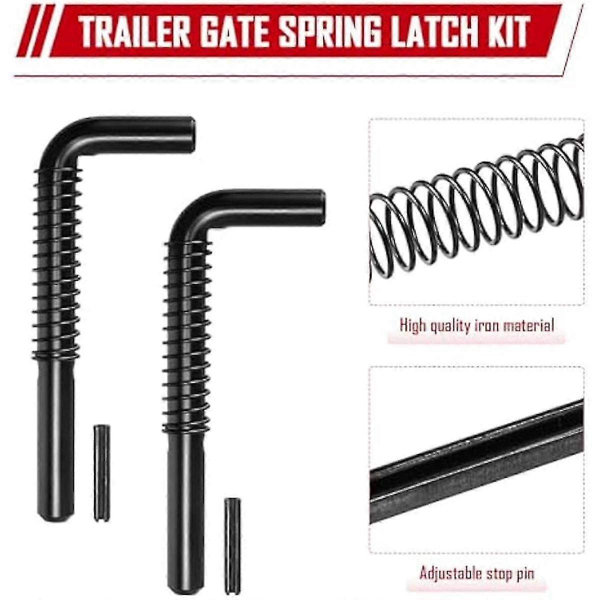 Trailer Gate Spring Latch Kit For Carry-on Utility Trailers, Heavy Duty ...