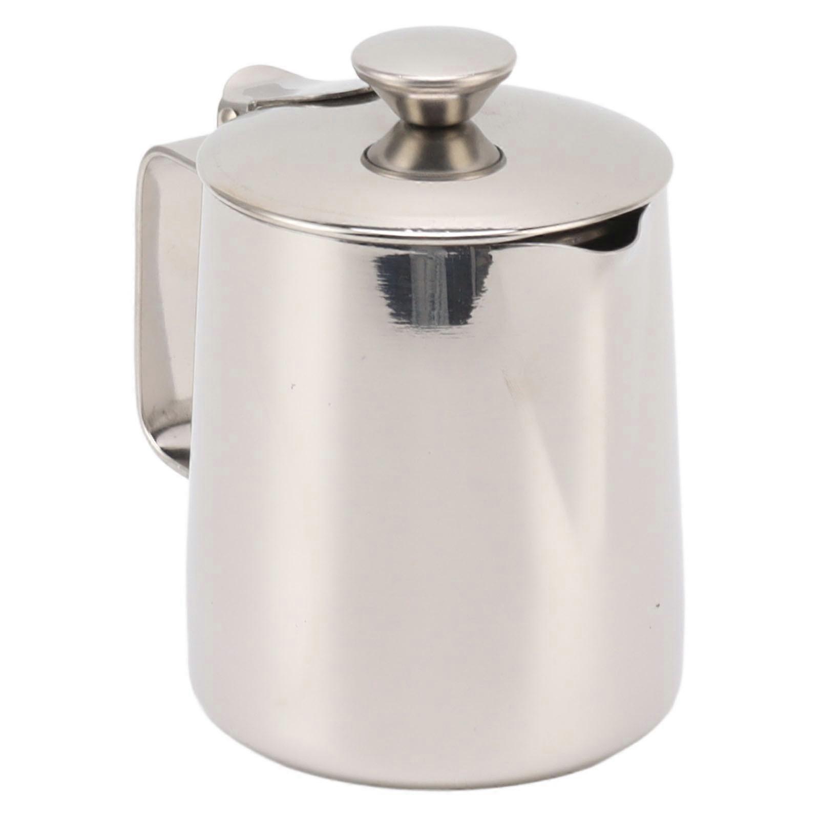 Stainless Steel Milk Frothing Pitcher Cappuccino Pitcher Coffee Foam ...